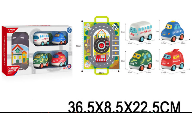 CARTOON 4/1 autici SET 142089 - Toyz