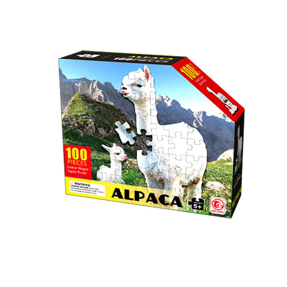 Puzzle U Obliku Životinje - Lama 100 Delova - Toyz